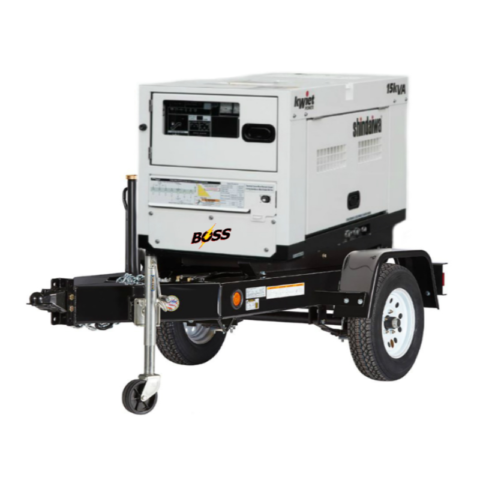 15kVA Portable Diesel Generator Trailer Mounted - BossLTR
