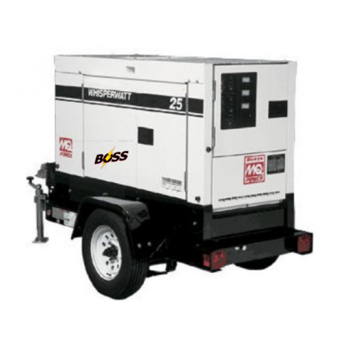 25kVA Portable Diesel Generator Trailer Mounted - BossLTR