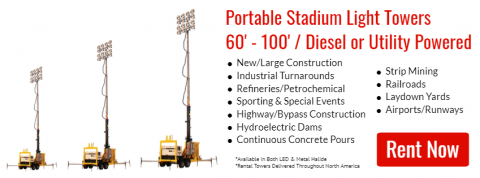 Boss LTR Stadium Light Towers Rentals | Confined Space Lighting ...